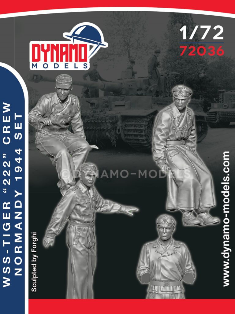 1/72 WSS – Tiger ‘’ 222 ‘’ Crew Normandy 1944 Set DYM-72036 - Figures ...