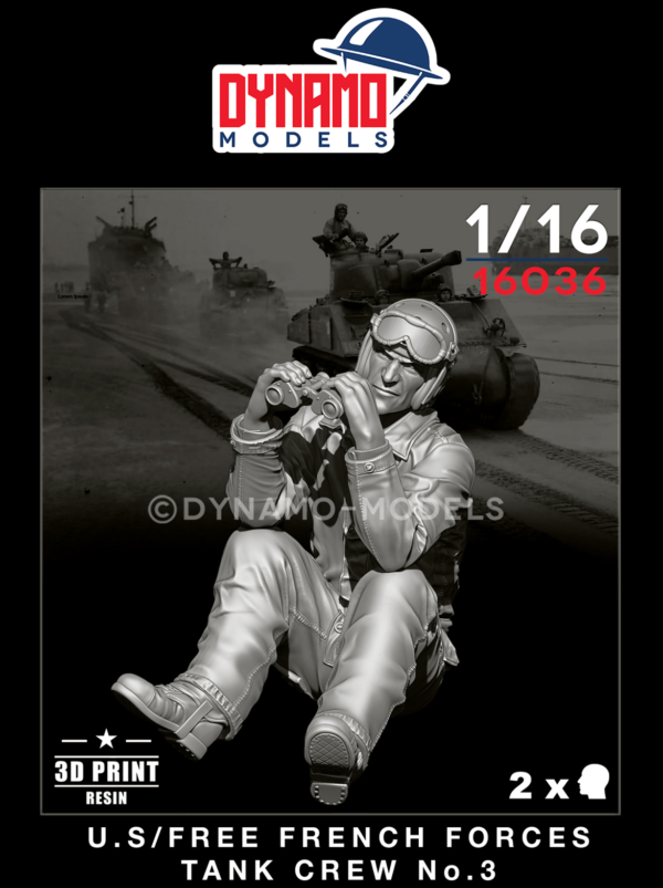1/16 U.S/Free French Forces Tank Crew No.3 DYM-16036 - Figures Dynamo ...
